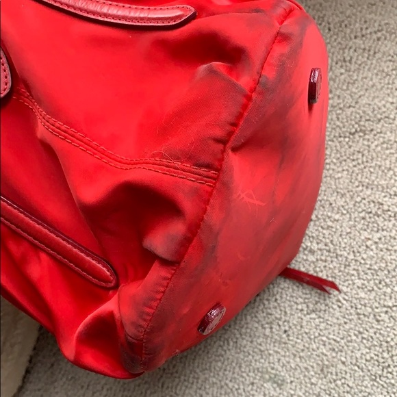 MZ Wallace | Bags | Mz Wallace Red Nylon Shoulder Bag | Poshmark